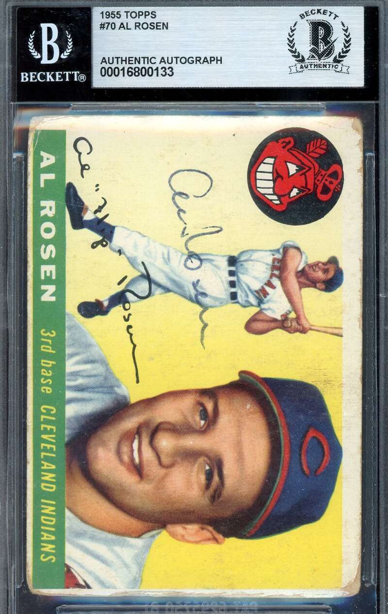 1955 Topps - Cap Fully Visible #70 Al Rosen for sale online | eBay