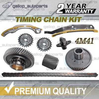 4M41 Timing Chain Kit for Mitsubishi Triton ML MN Pajero NM NP NS NT NW ...