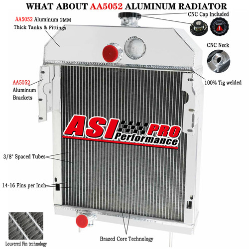 361704R93 4-Rows Tractor Radiator Fit 300 & 350 Fits Case ...
