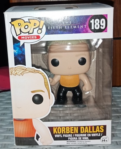Funko Pop! Movie Fifth Element #189 Korben Dallas Vaulted Rare Retired ...