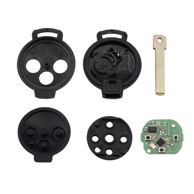 3 Button Remote Smart Key 433Mhz fit for Smart Fortwo 451 Forfour City ...
