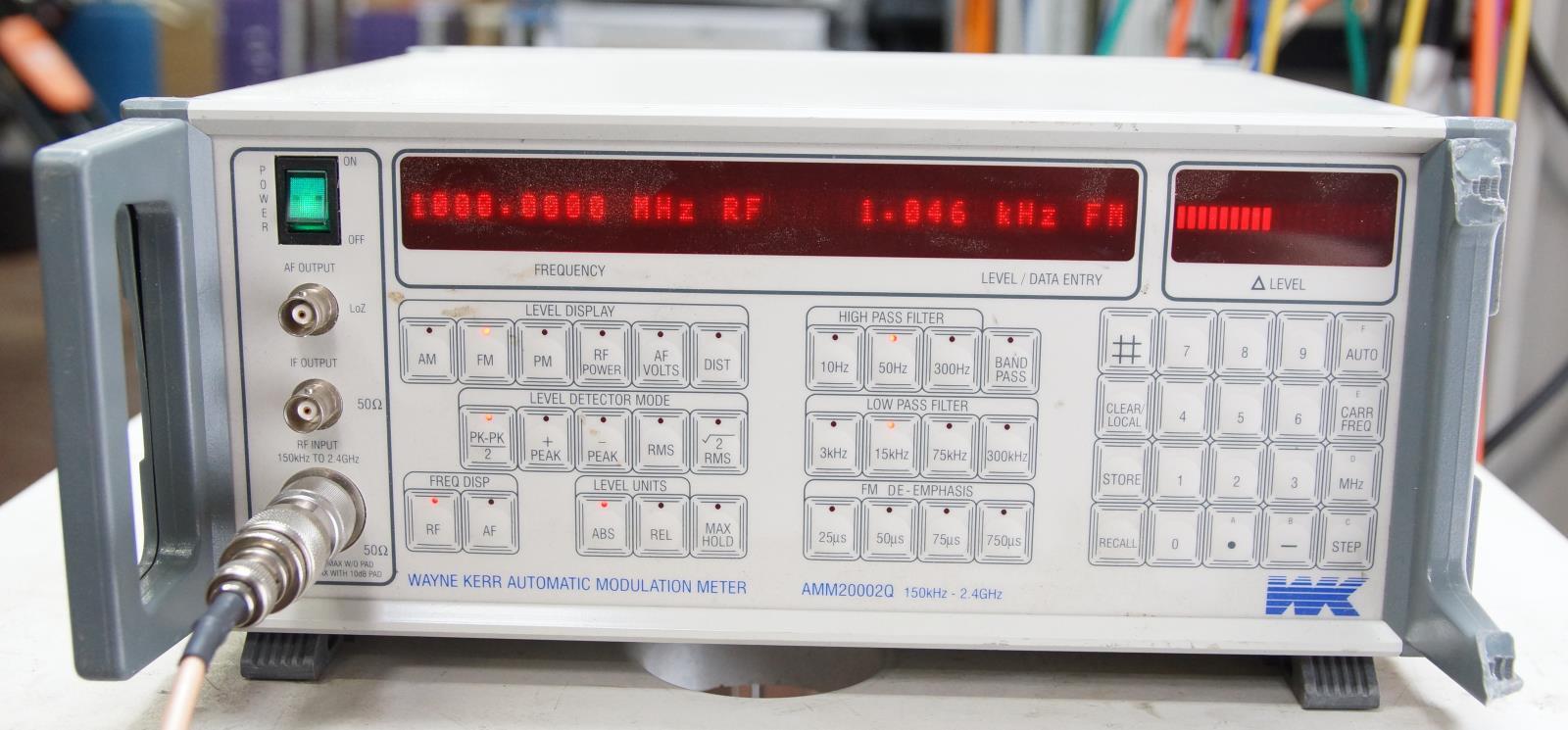 Wayne Kerr AMM20002Q 150kHz - 2.4GHz Automatic Modulation Meter | eBay