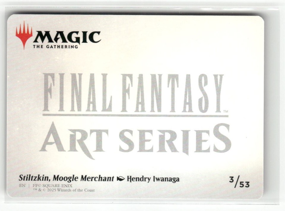 Stiltzkin, Moogle Merchant Gold-Stamped Art Card 3/53 - FINAL FANTASY ...