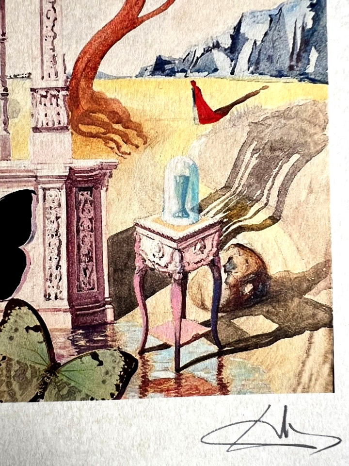Salvador Dali Lithograph COA Original Signed Numbered By Hand In Pencil ...