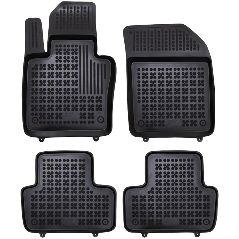 Pro Parts Sweden Front & Rear Floor Mat Set All Weather Rubber Black ...