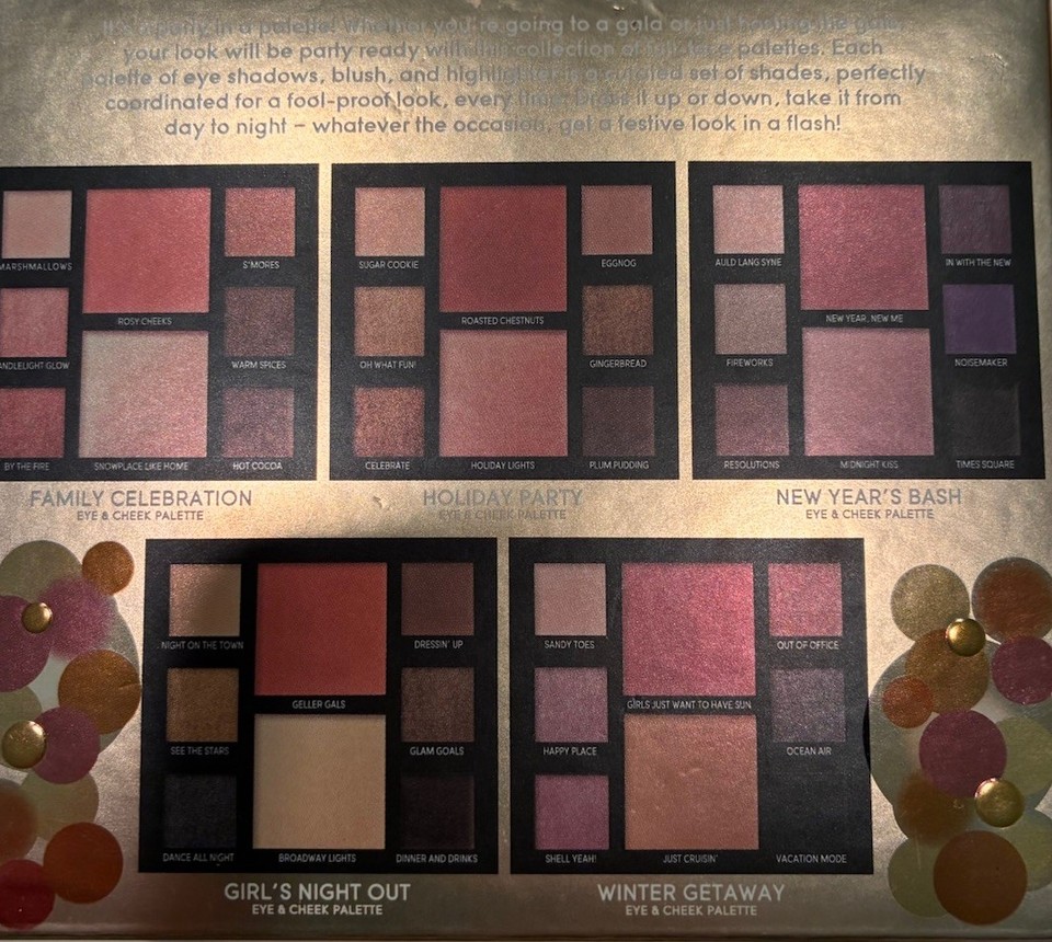 LAURA GELLER - Makeup Annual Party in a Palette - 5 Full Face Palettes ...
