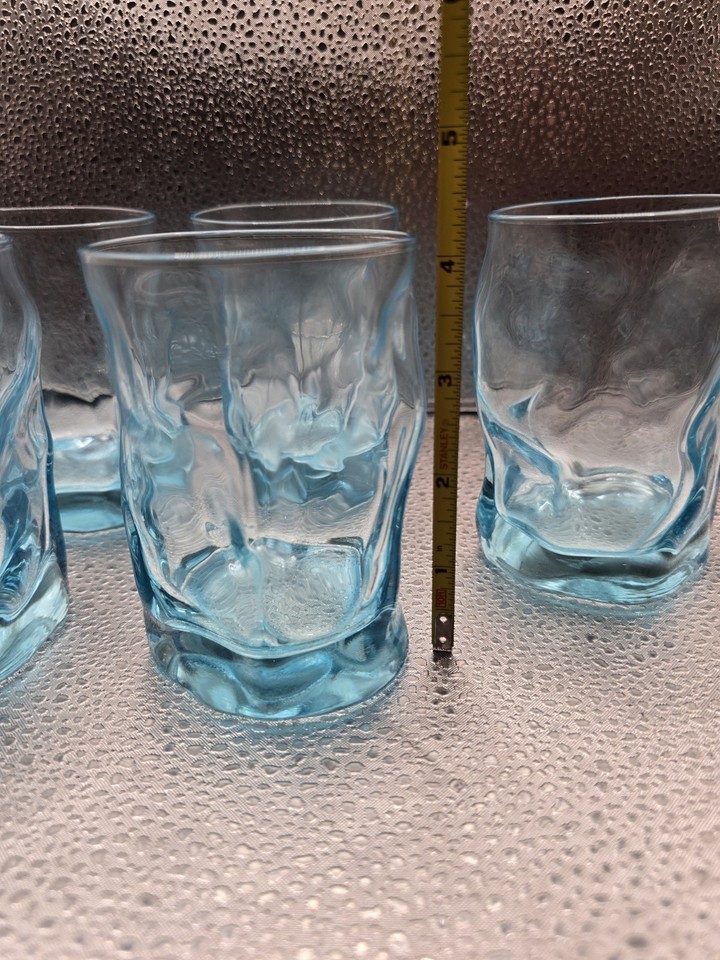 Bormioli Rocco Blue Sorgente Double Old Fashion Glassware Set of 5 | eBay