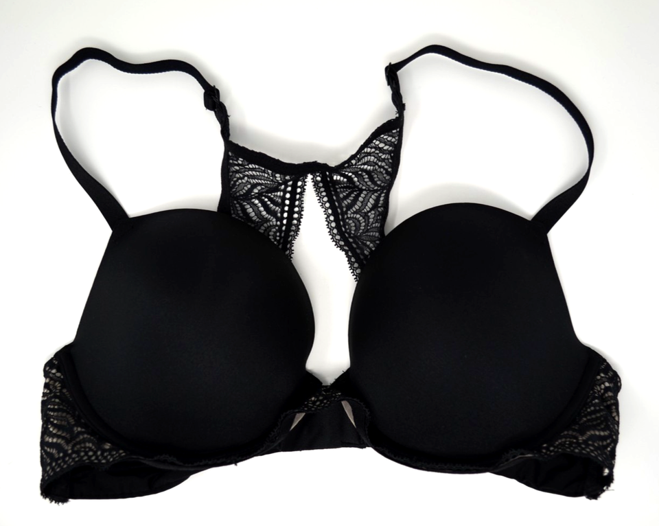 Paramour by Felina 115011 Racerback Underwire Bra 38C Black NWOT | eBay