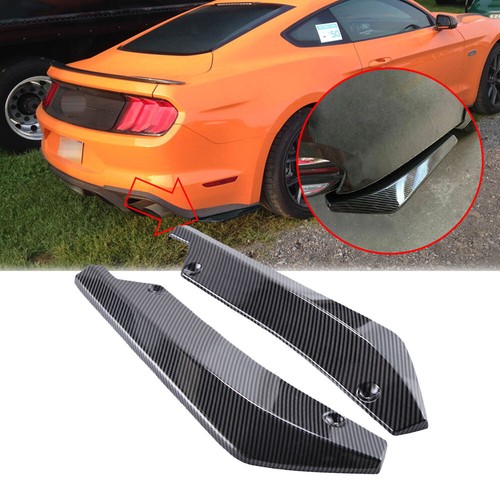 Carbon Rear Bumper Splitter Diffuser Canard Wrap Spoiler For Chevrolet ...