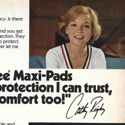 Stay Free Maxi-Pads Print Ad with Cathy Rigby, Stay Free Maxi Pads ...