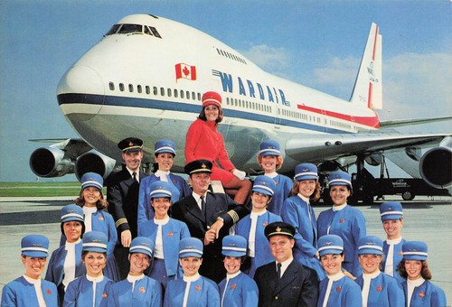 Wardair Canada Boeing 747 Aviation Advertising Pilot Stewardess 6x4 ...