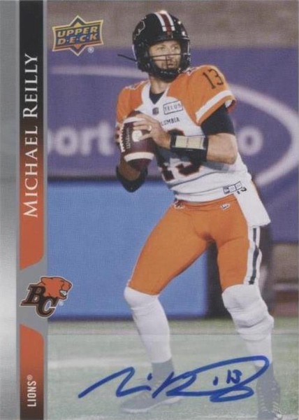 2021 Upper Deck CFL - Autographs #82 Michael Reilly (AU, RC) for sale ...