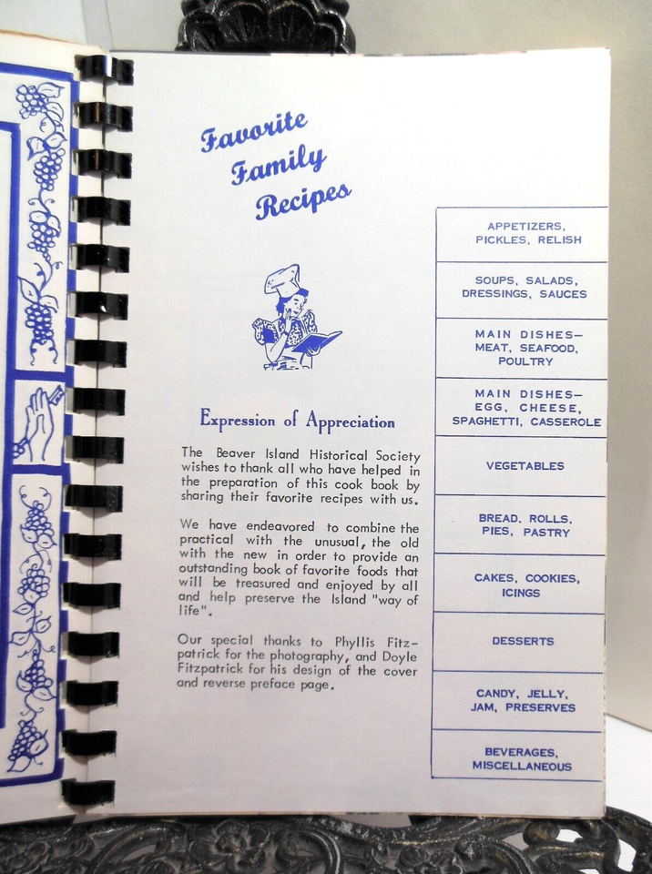 Beaver Island Historical Society Cookbook St James Michigan Vintage ...