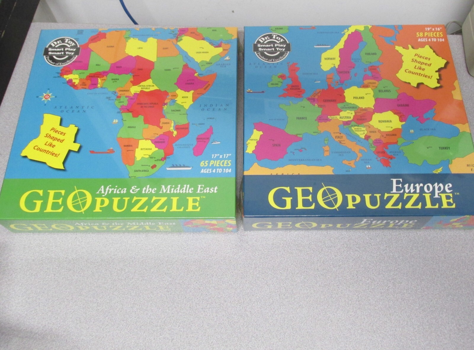 GeoPuzzle Africa and The Middle East Educational Geography Jigsaw ...