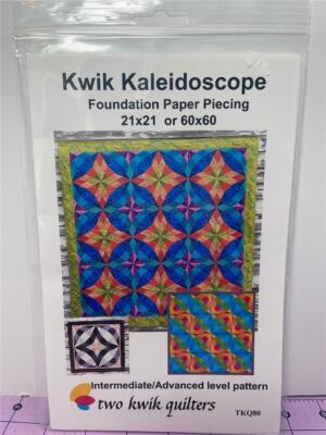 TWO KWIK QUILTERS Quilt Pattern - KWIK KALEIDOSCOPE 21" x 21" or 60" x ...