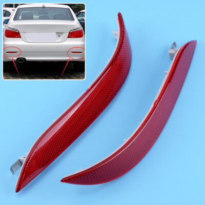 Red Rear Reflectors Left Right Set fit for BMW 5 Series E60 E61 2003 ...