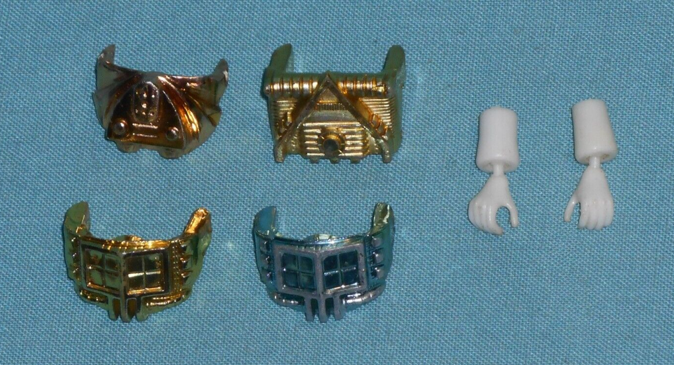 vintage Mego Micronauts TIME TRAVELER PARTS LOT #110 chest plate x4 + r ...