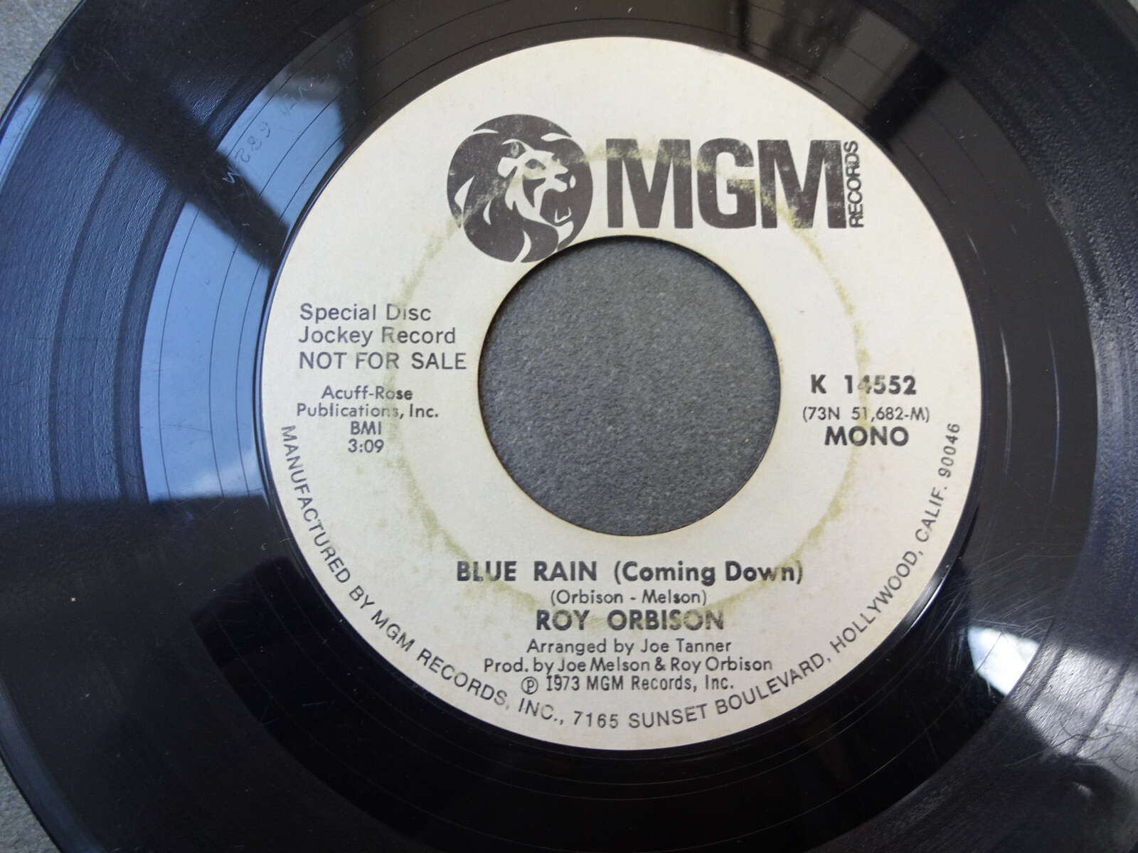 ROY ORBISON Blue Rain (Coming Down) MGM WL PROMO 14552 rare 45 | eBay