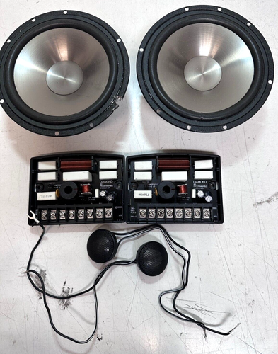 DIAMOND AUDIO D362 60WATTS RMS COMPONENT SPEAKERS TWEETERS CROSSOVERS ...