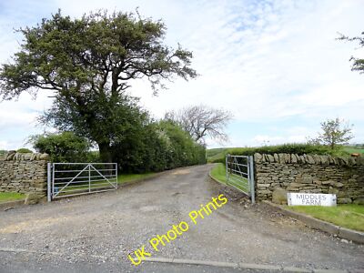 Photo 12x8 Entrance to Middles Farm Knitsley This track leads off the ...