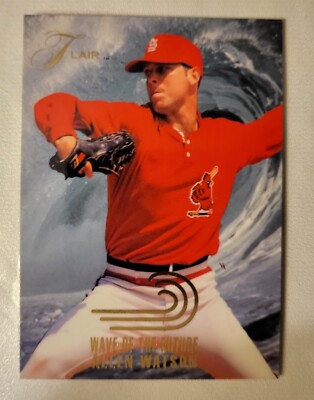 1993 Fleer Flair Wave of the Future Insert Allen Watson Cardinals ...