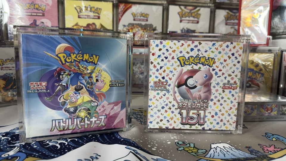 JAPANESE Pokemon Box - MAGNETIC ACRYLIC Protective Booster Standard ...