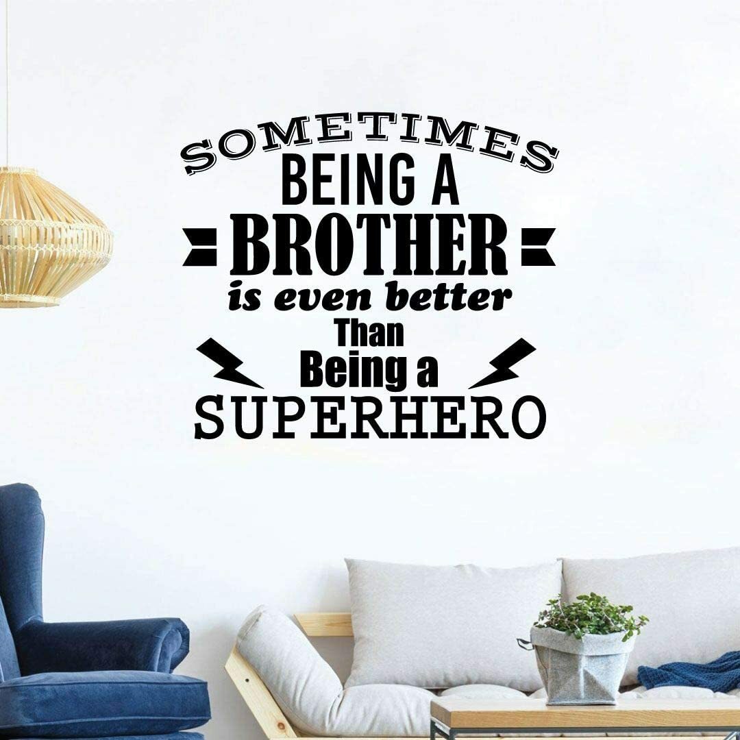 Sometimes Brother Family Bro Quote Vinyl Wall Art Sticker for Home Room ...