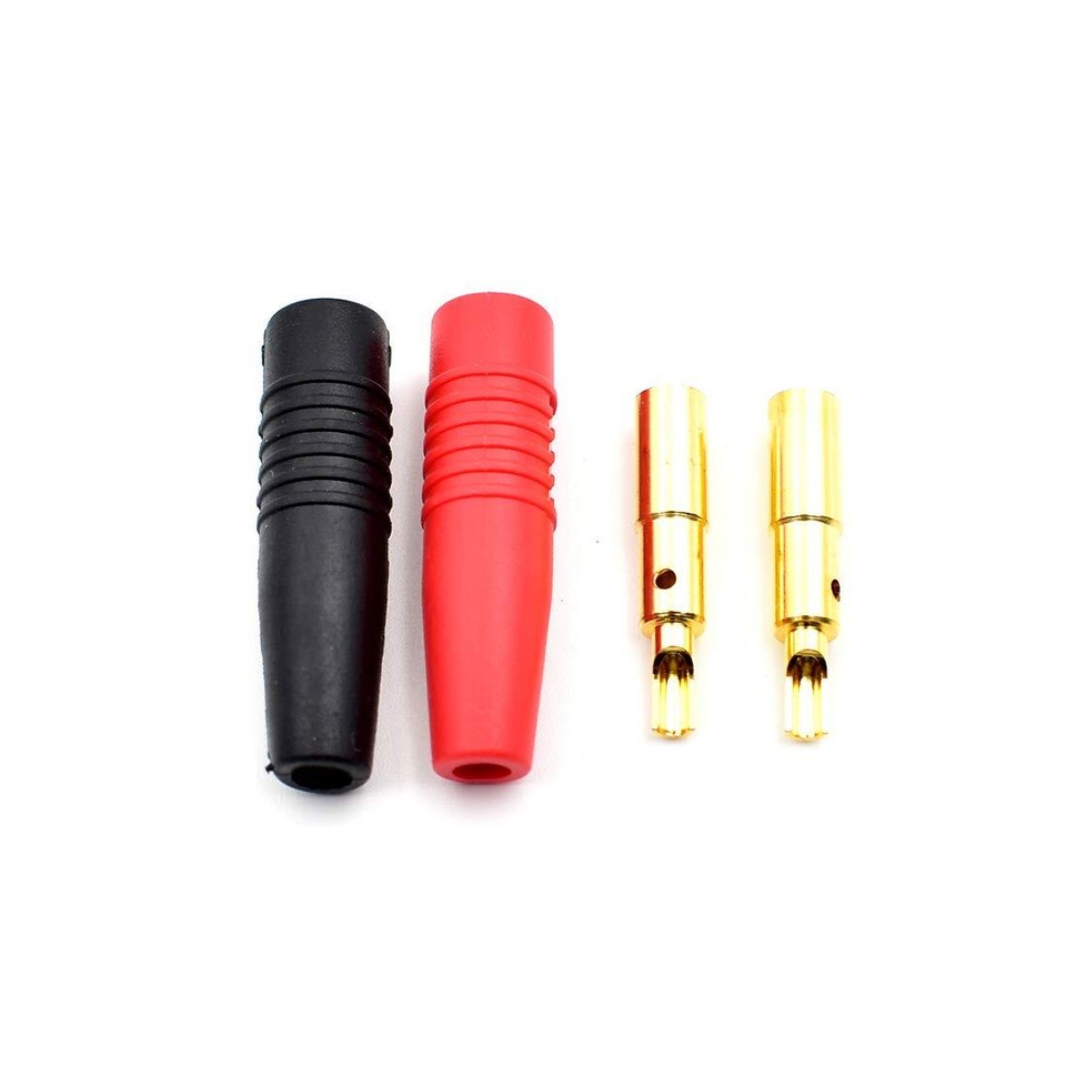 8 pcs gold plate insulated 4mm banana female jack socket plug adapter ...