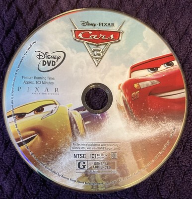 Cars 3 (DVD - DISC ONLY, 2017) w/ Bonus Item 786936854565| eBay