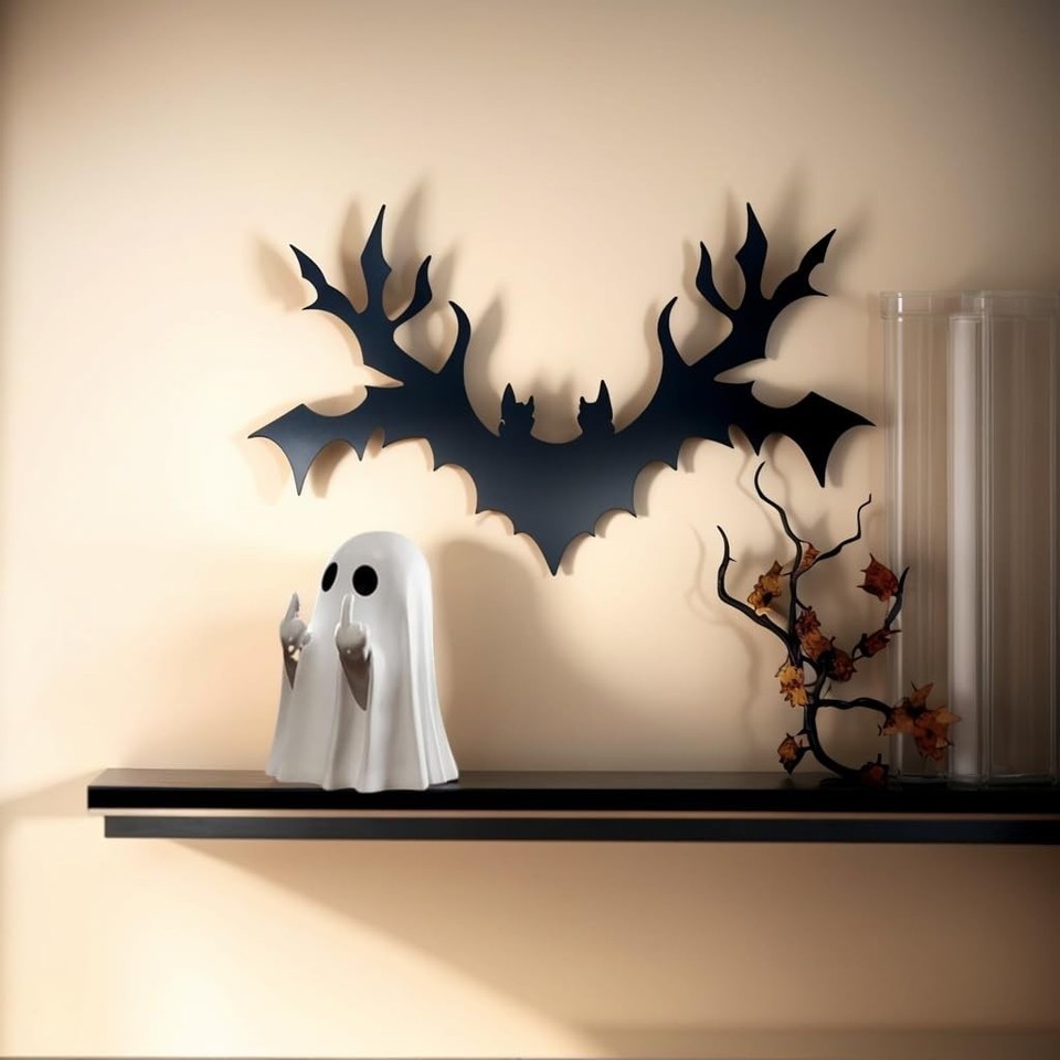 Halloween Spooky Figurine - Horror Resin Middle Finger Statue. | eBay