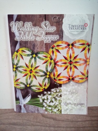 Wedding Star Table Topper Foundation Paper Pieced Quilt Pattern Judy ...