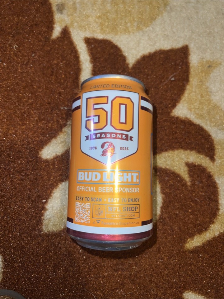Tampa Bay Buccaneers Bud Light Limited Edition 50 Anniversary Empty ...