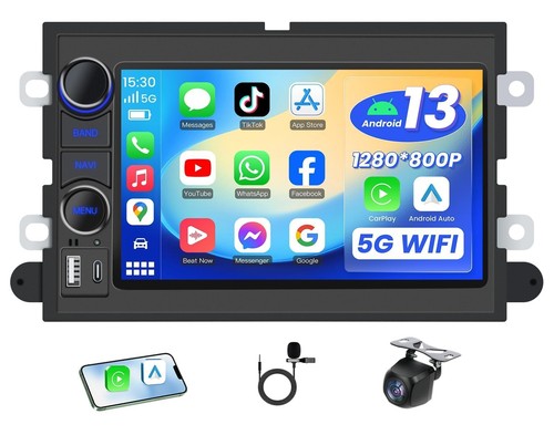 Carplay Radio For 2004-2008 Ford F-150 Android Auto EQ Cam FM RDS 2+32G ...
