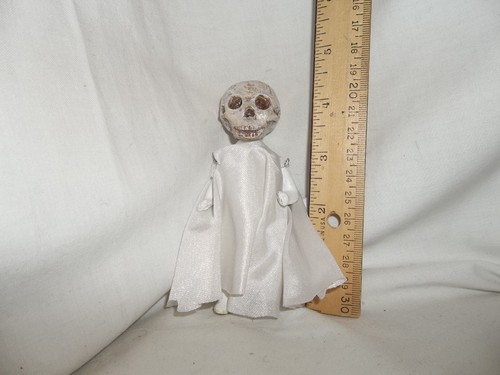 Antique German Bisque Doll Artist Altered Skull Head Halloween Haunted ...