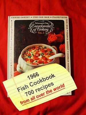 1966 FISH Cookbook 700 RECIPES from all oer the world Illustr Large ...