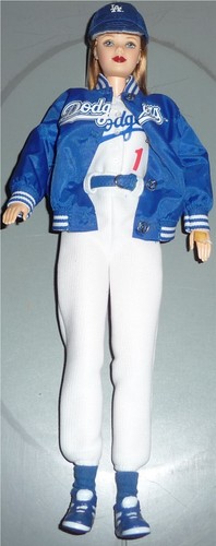 BARBIE Los Angeles LA Dodgers Collector's Edition Baseball Doll Mattel ...