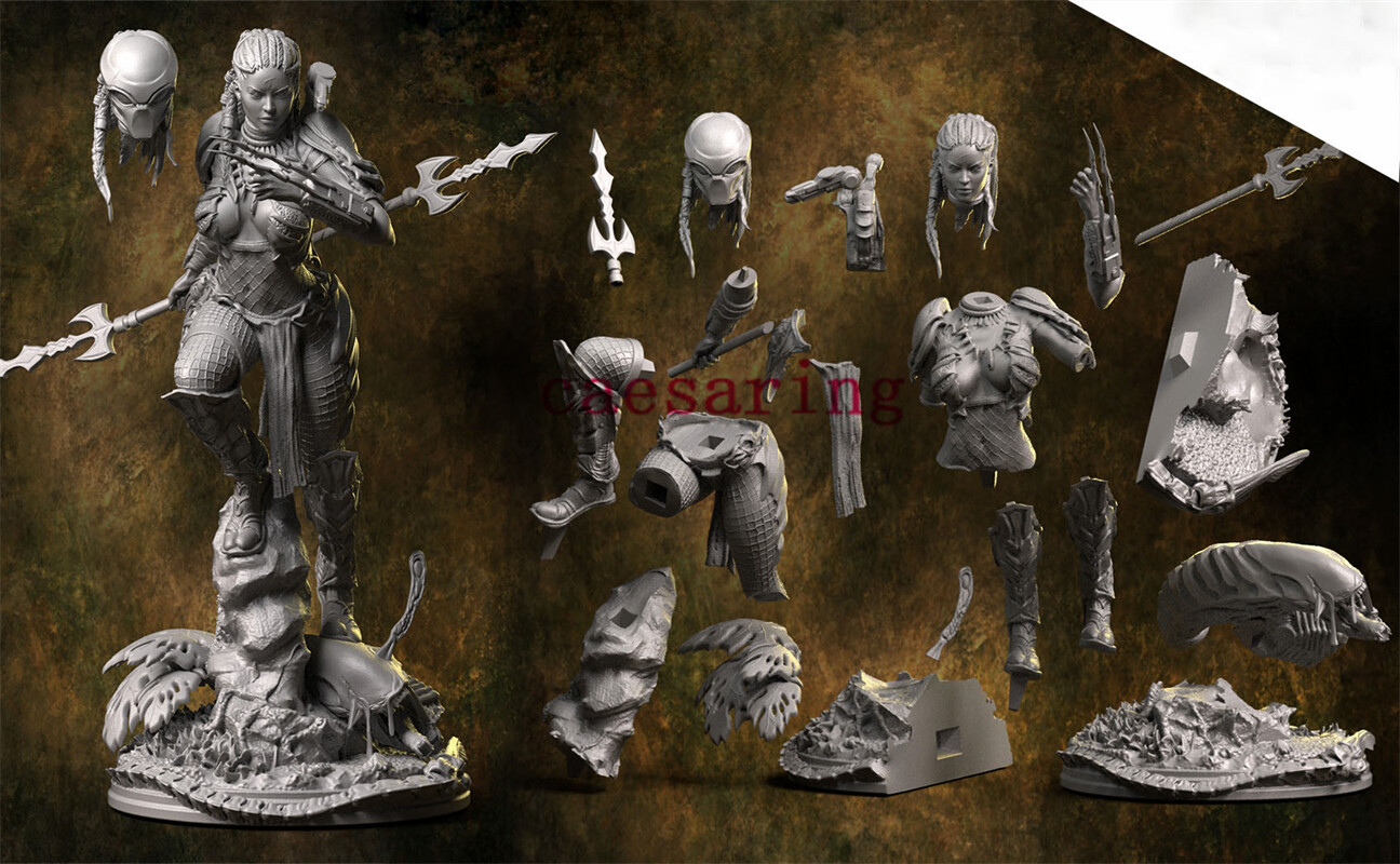 Alien VS Predator 3D Printing Figure Unpainted Model GK Blank Kit ...