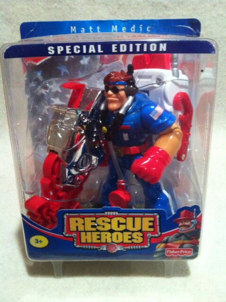 Fisher Rescue Heroes Matt Medic Action Figure Special Edition 2002 for ...