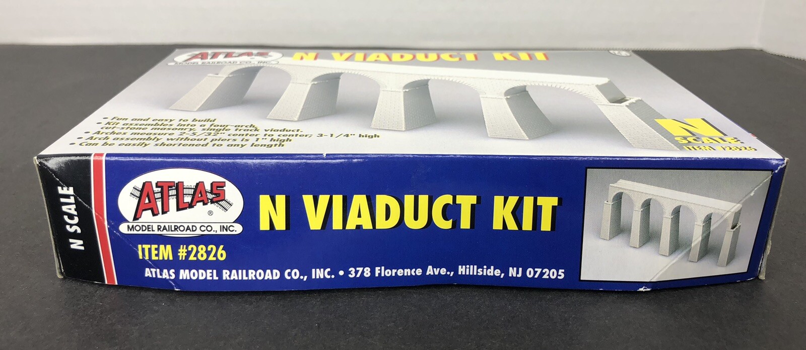 Atlas Model Railroad N Scale Viaduct Bridge Building Kit #2826 Train ...