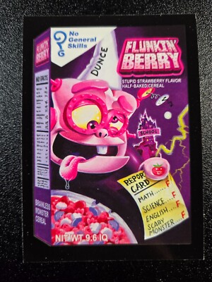 Franken Berry Cereal Spoof Wacky Packages Card | eBay