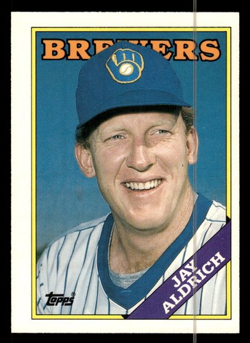 Jay Aldrich 1988 Topps Tiffany #616 Milwaukee Brewers | eBay