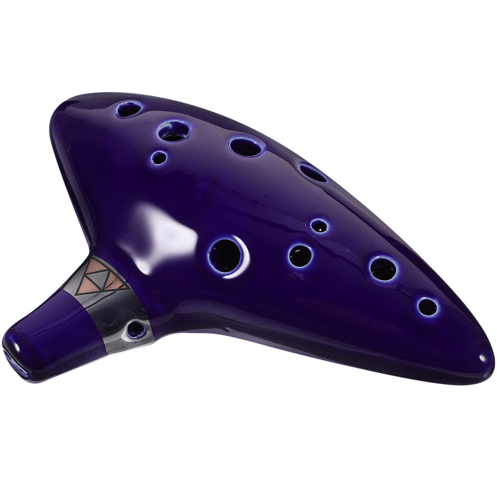 12 Holes Alto C Ocarina Flute Mini Xun Instrument Clay Musical ...