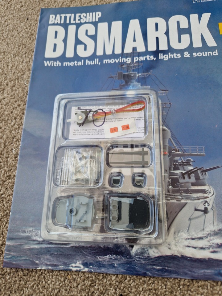 1/200 HACHETTE BUILD THE BISMARCK SHIP MODEL BATTLESHIP ISSUE 70 INC ...