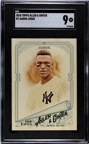 2018 TOPPS ALLEN & GINTER AARON JUDGE SGC 9 MINT | eBay