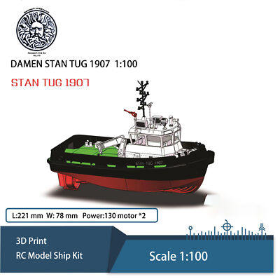 Damen Stan Tug 1907 1:100 221mm 8.7" RC Model Ship Kit | eBay