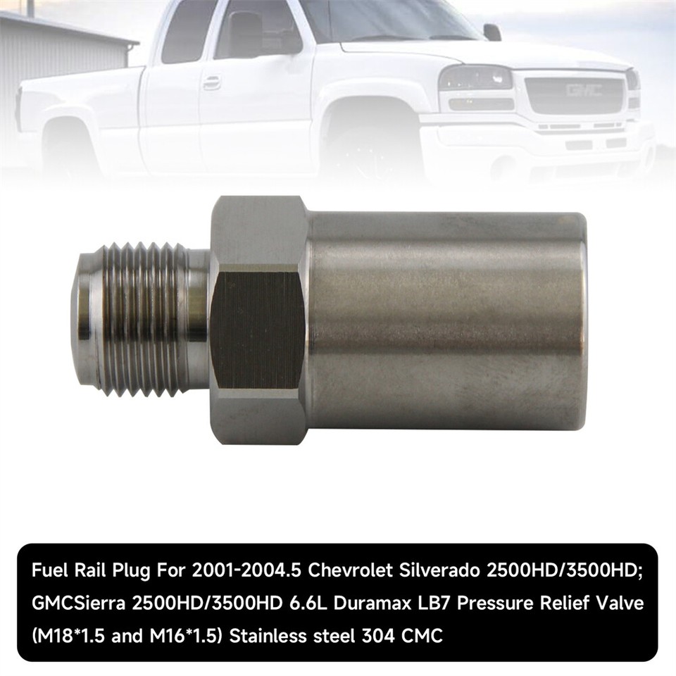For Chevy GMC 6.6L Duramax LB7 2001-2004 Fuel Rail Plug Pressure Relief ...