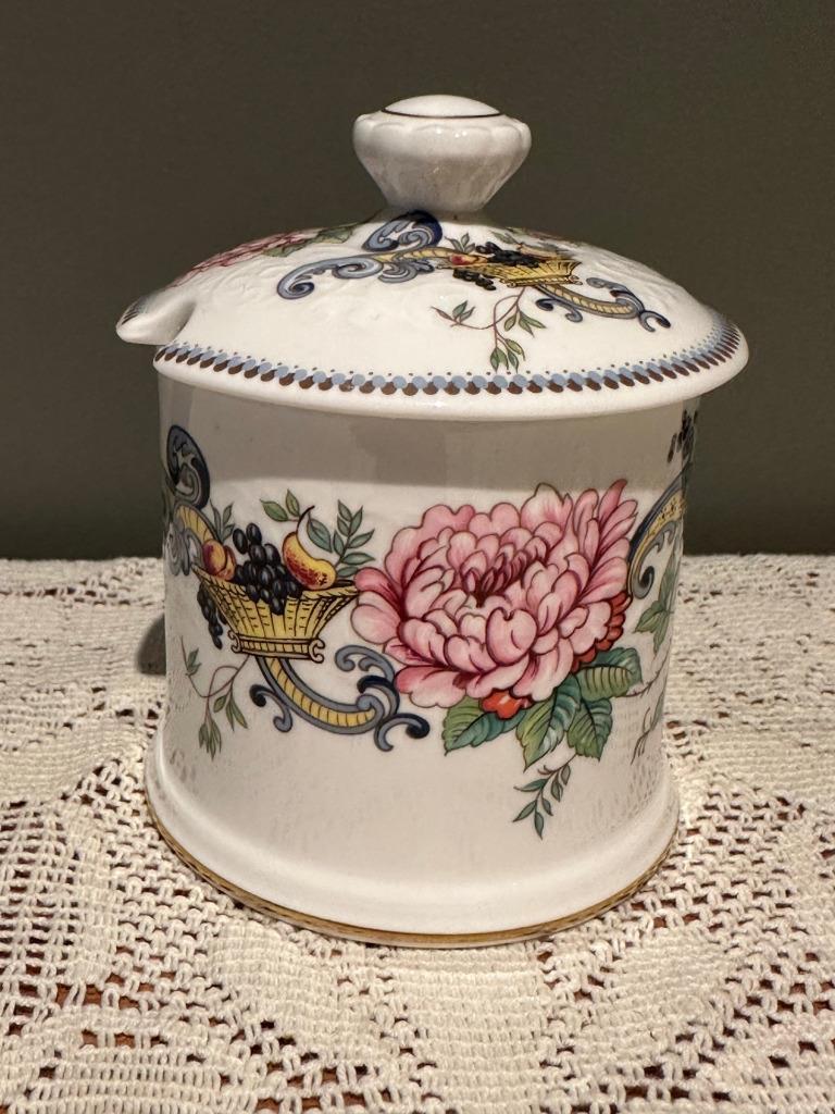 Crown Staffordshire Chelsea Manor Lidded Sugar Or Condiment Jar ...