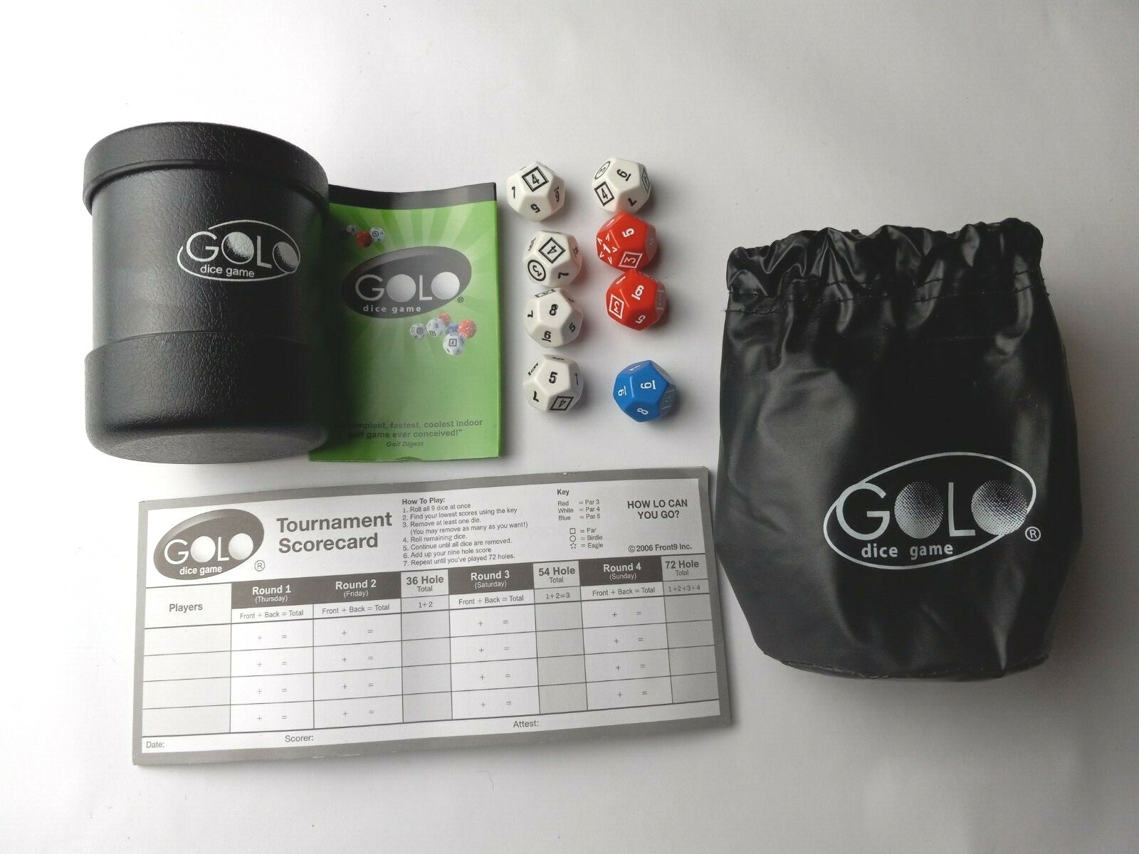 GOLO Dice Game, Best Game Of Indoor Golf Ever Made. Missing One Blue ...