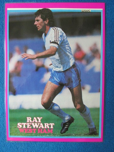 Ray Stewart - West Ham United - 1985/86 - Mounted Laminated A4 Picture ...