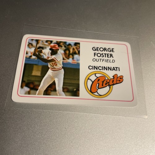 1981 Perma-Graphic Baseball Credit Card George Foster #15 (PH1) | eBay